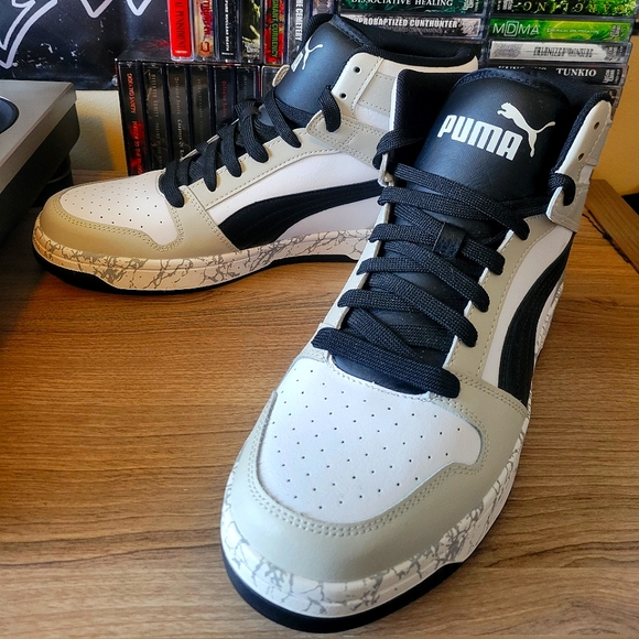 Puma | Shoes | Puma Mens Rebound Mid Layup Marble Sneakers | Poshmark